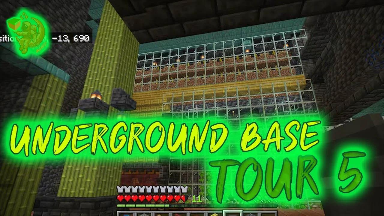 A Brief Tour of My Ultimate Underground Survival Mega Base #5 Minecraft ...