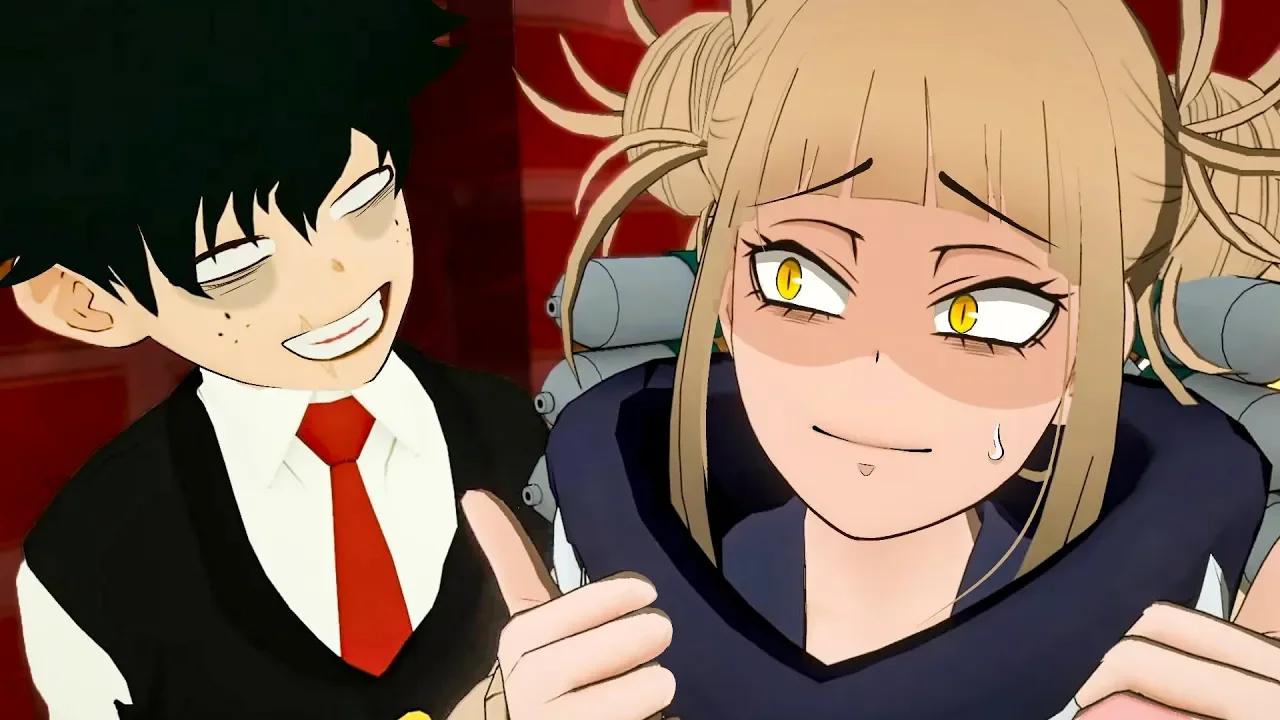 Izuku Midoriya e Himiko Toga saem em um Encontro no Boku no Hero vr
