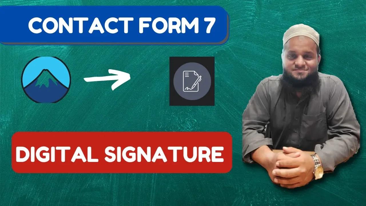 How To Add Digital Signature For Contact Form 7 | In Wordpress 2023