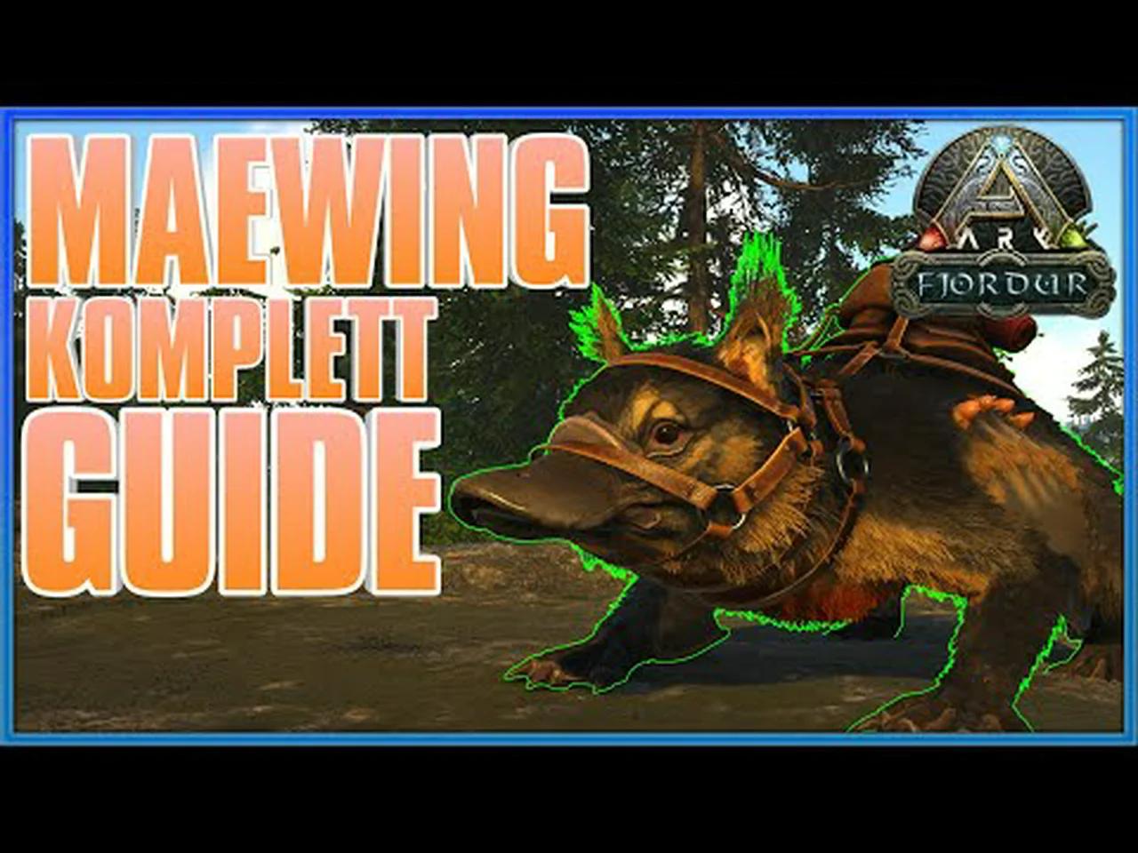 ARK: FJORDUR ★ Der MAEWING KOMPLETT GUIDE - ZÄHMEN und FÄHIGKEITEN ...