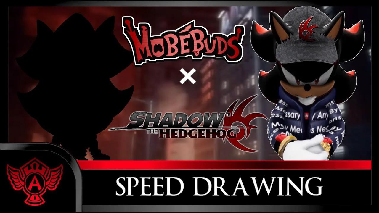 Speed Drawing: Shadow The Hedgehog - Drip Shadow (Mobébuds Style)