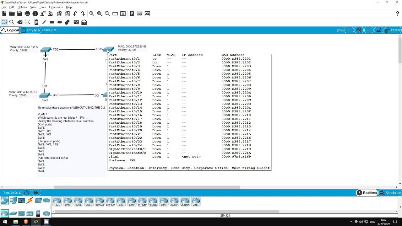 FREE CCNA Lab 049: STP Election (Spanning Tree Protocol) - ICND2