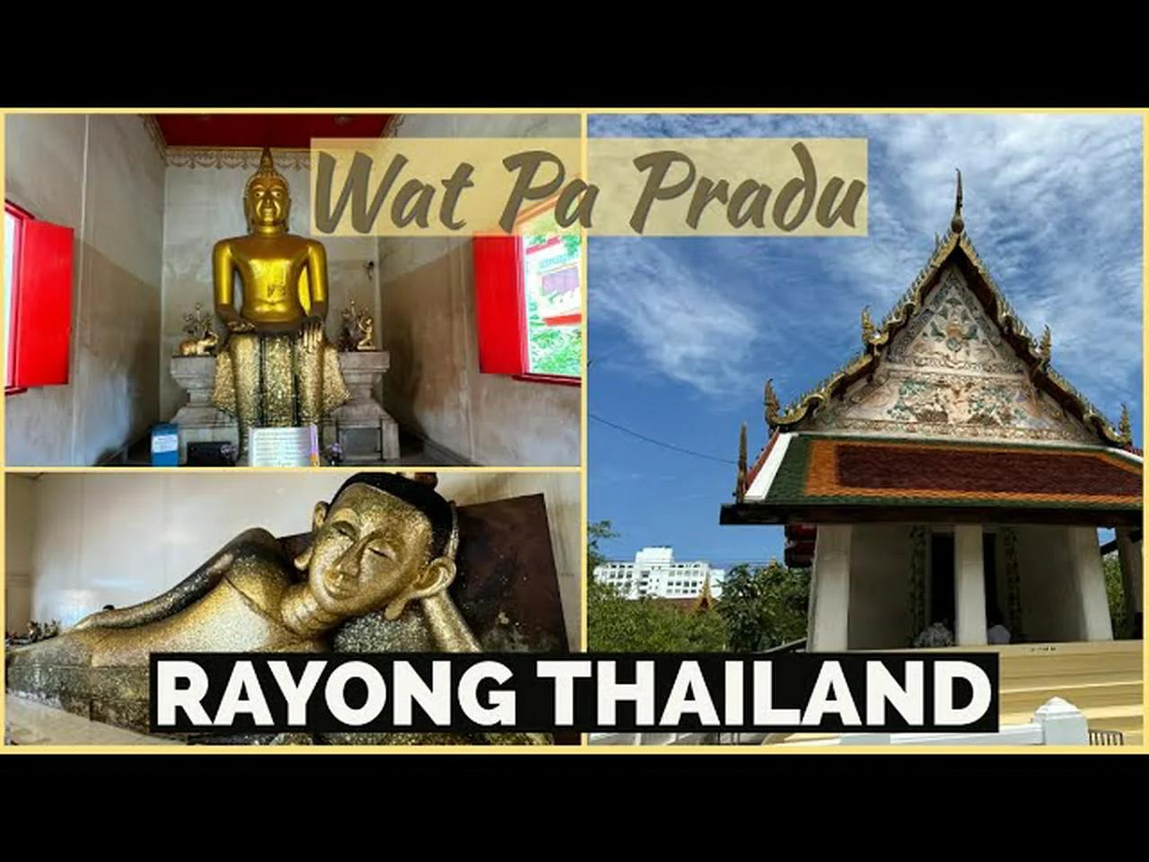 Ancient Wat Pa Pradu - Reclining Buddha Temple - Rayong Thailand 2024