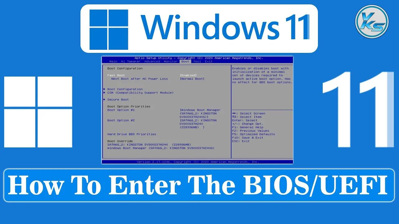 How To Enter the BIOS / UEFI On Windows 11