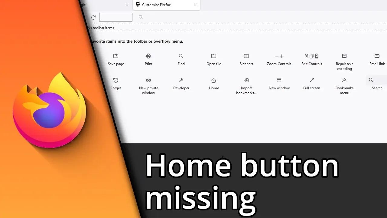 How to show Home button on Firefox Tutorial