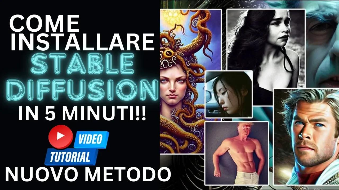 Come Installare Stable Diffusion - Tutorial: Metodo Facile e Veloce !! #aitools #ai #stablediffusion
