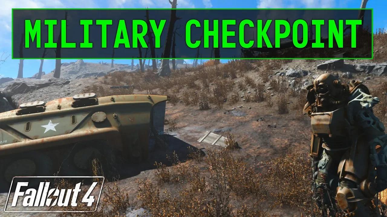 Fallout 4 | Military Checkpoint (Lake Cochituate)
