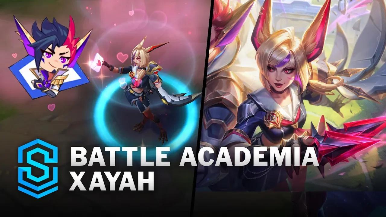 Battle Academia Xayah Skin Spotlight - Pre-Release - PBE Preview ...