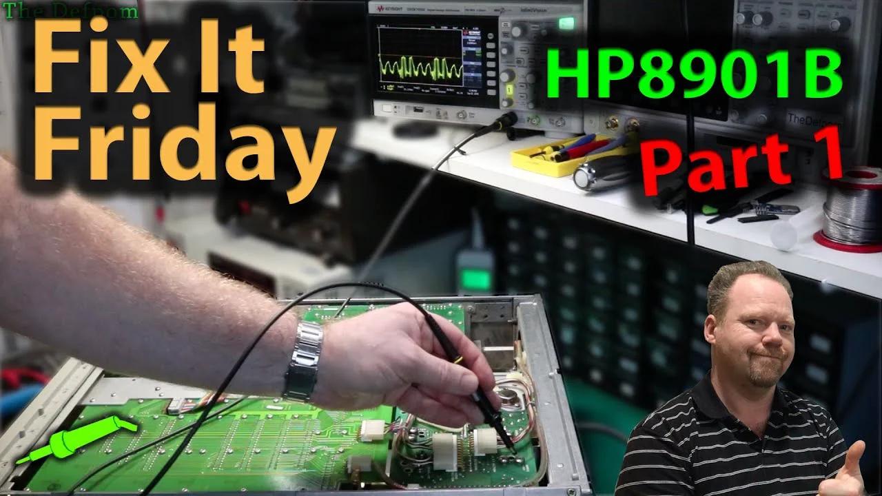 🔴 #446 Fix It Friday - HP8901B Modulation Analyzer Repair Part 1 - How to fix a power supply
