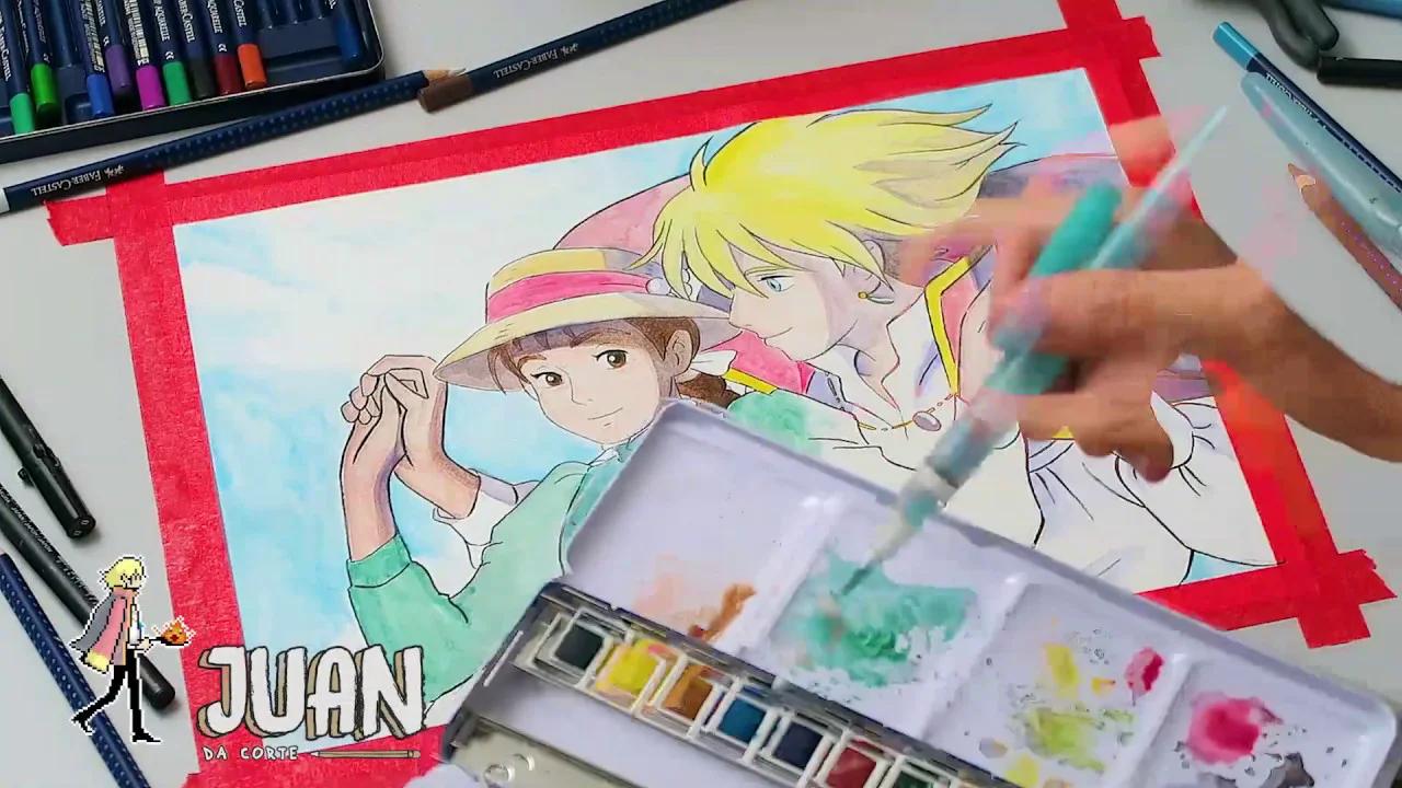 Howl's Moving Castle - Drawing Howl and Sophie - Ghibli Studio