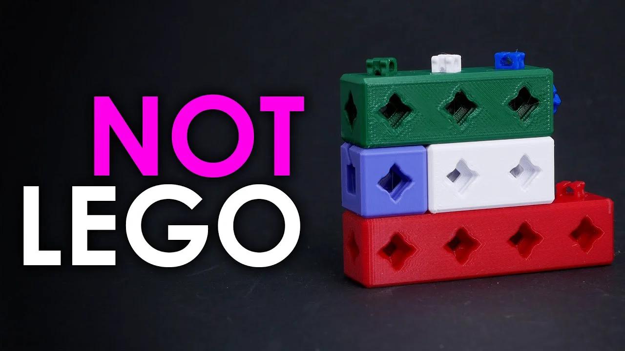 3D Printed, DIY "Interlocking Bricks": PrintABlok