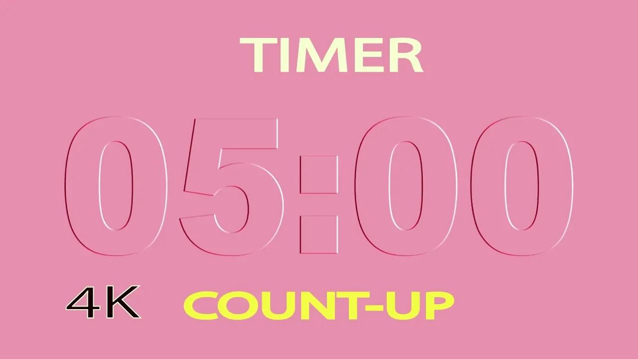 5 Minute Count-up | 4K | #Silence @TimeTally