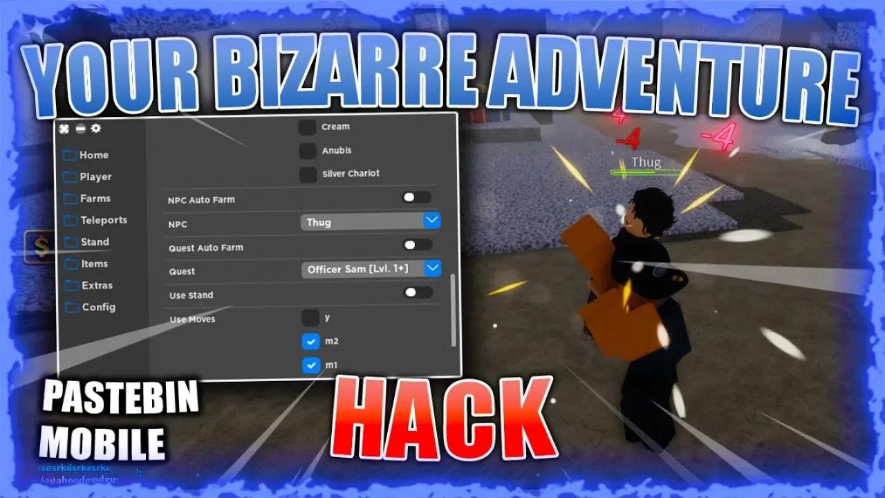 NEW Your Bizarre Adventure Script / Hack PASTEBIN🔥AUTO FARM, Get ALL Presents, Insta Kill + God Mode