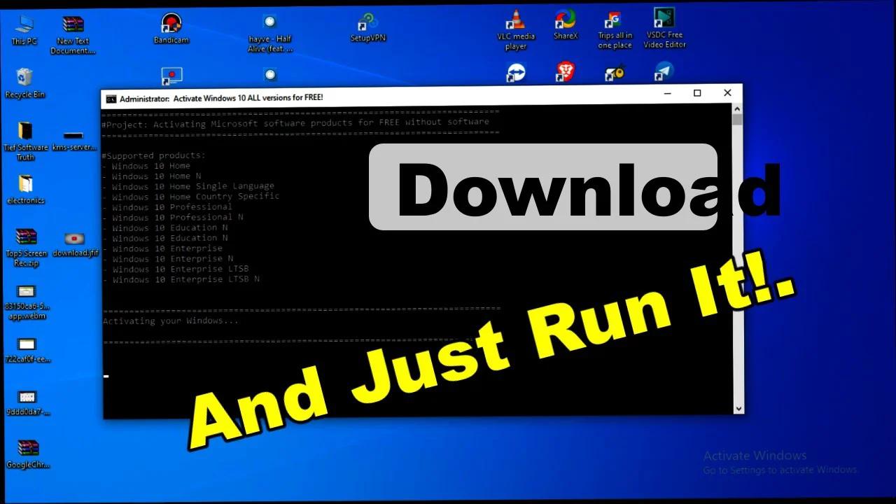 How to Activated Windows-10 for Free Permanently by just a piece of SOFTWARE
