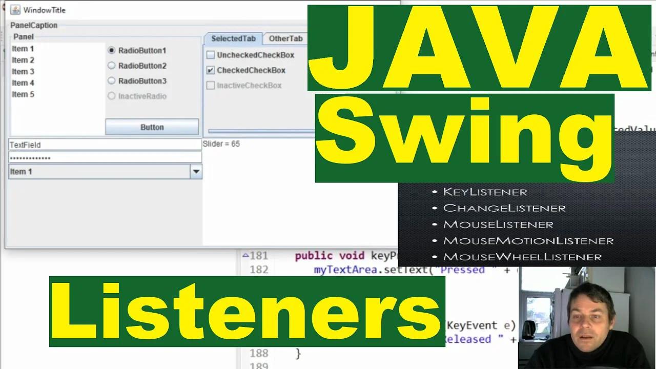 Java Swing Event Handling