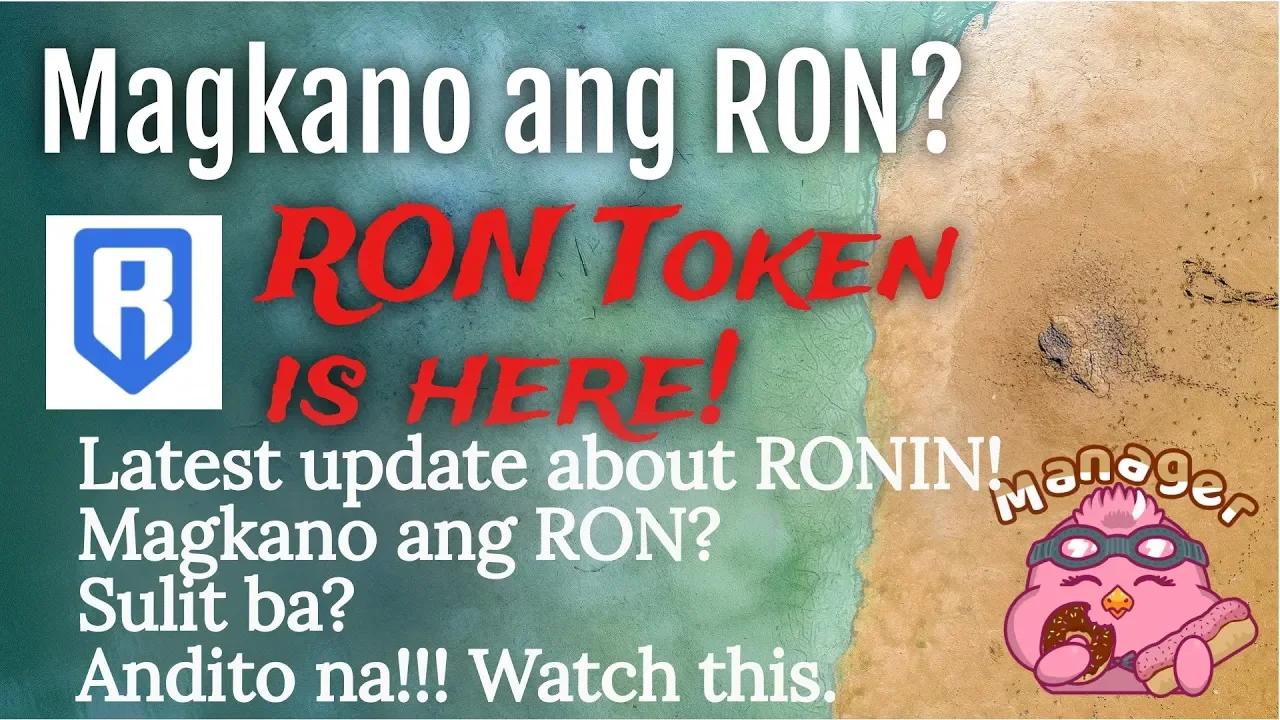 RON is Here! | Axie Infinity | Magkano na ang value? |Tataas na ba ang SLP?