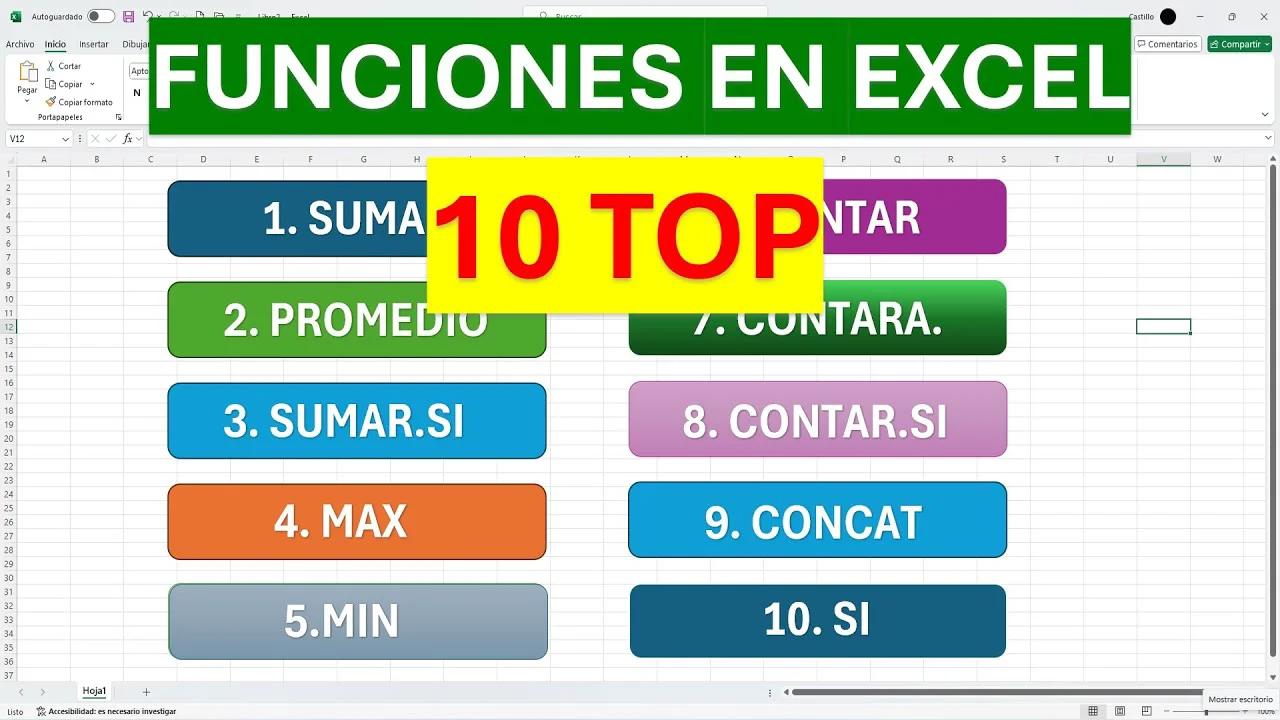 Las 10 FÓRMULAS de Excel más importantes: ¡fáciles de usar!
