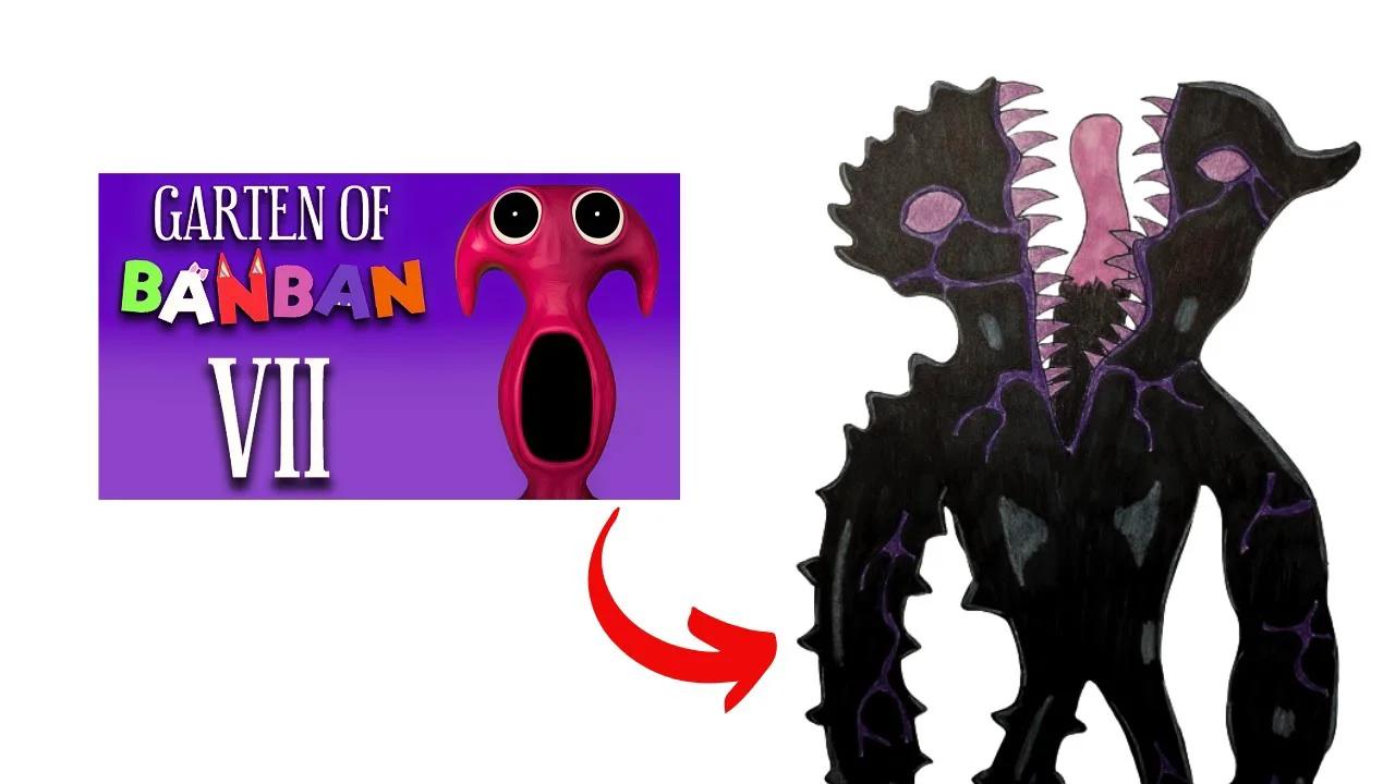 Cómo DIBUJAR a😱EVIL BITTERGIGGLE de GARTEN of BANBAN 7 / How to DRAW ...