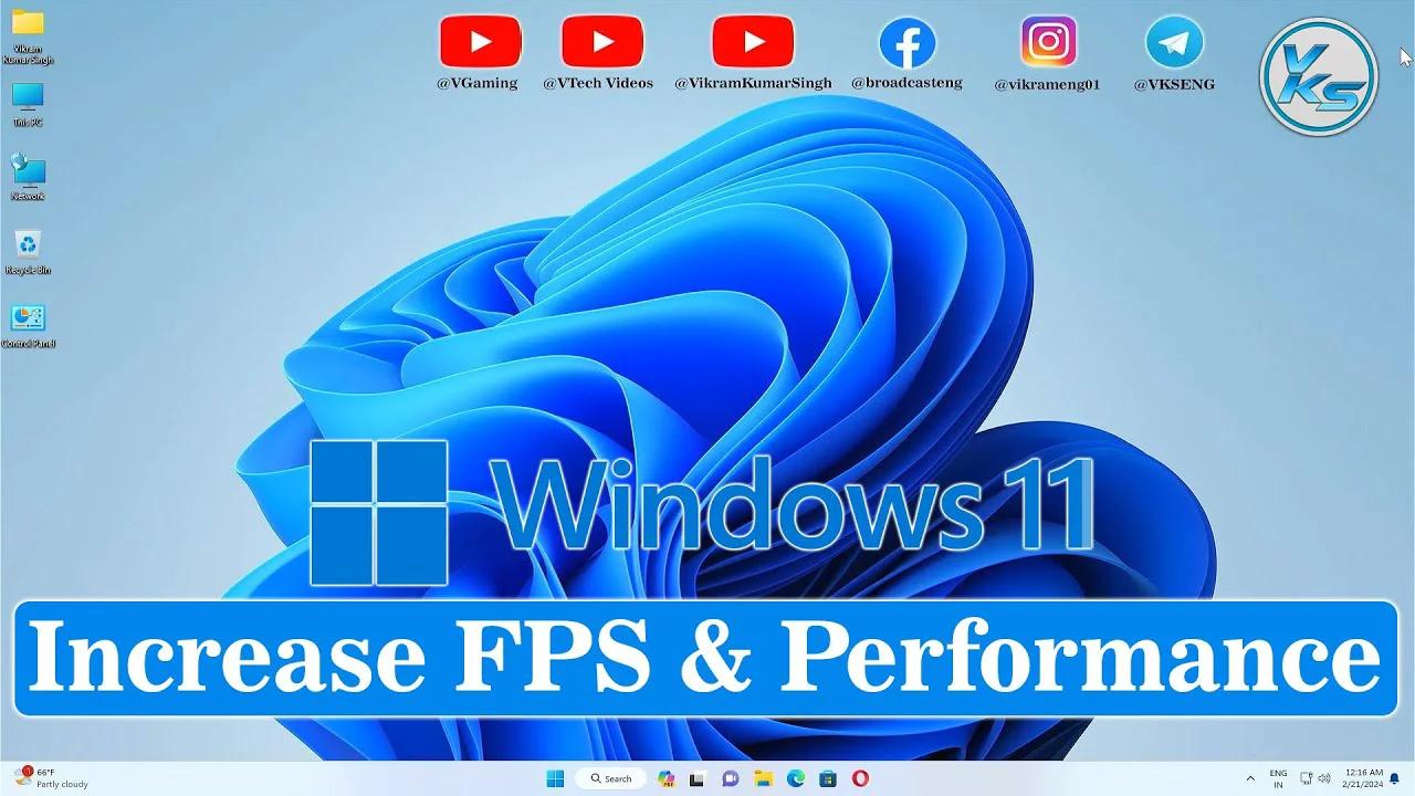 How To Optimize Windows 11 for Gaming Increase FPS and Performance!