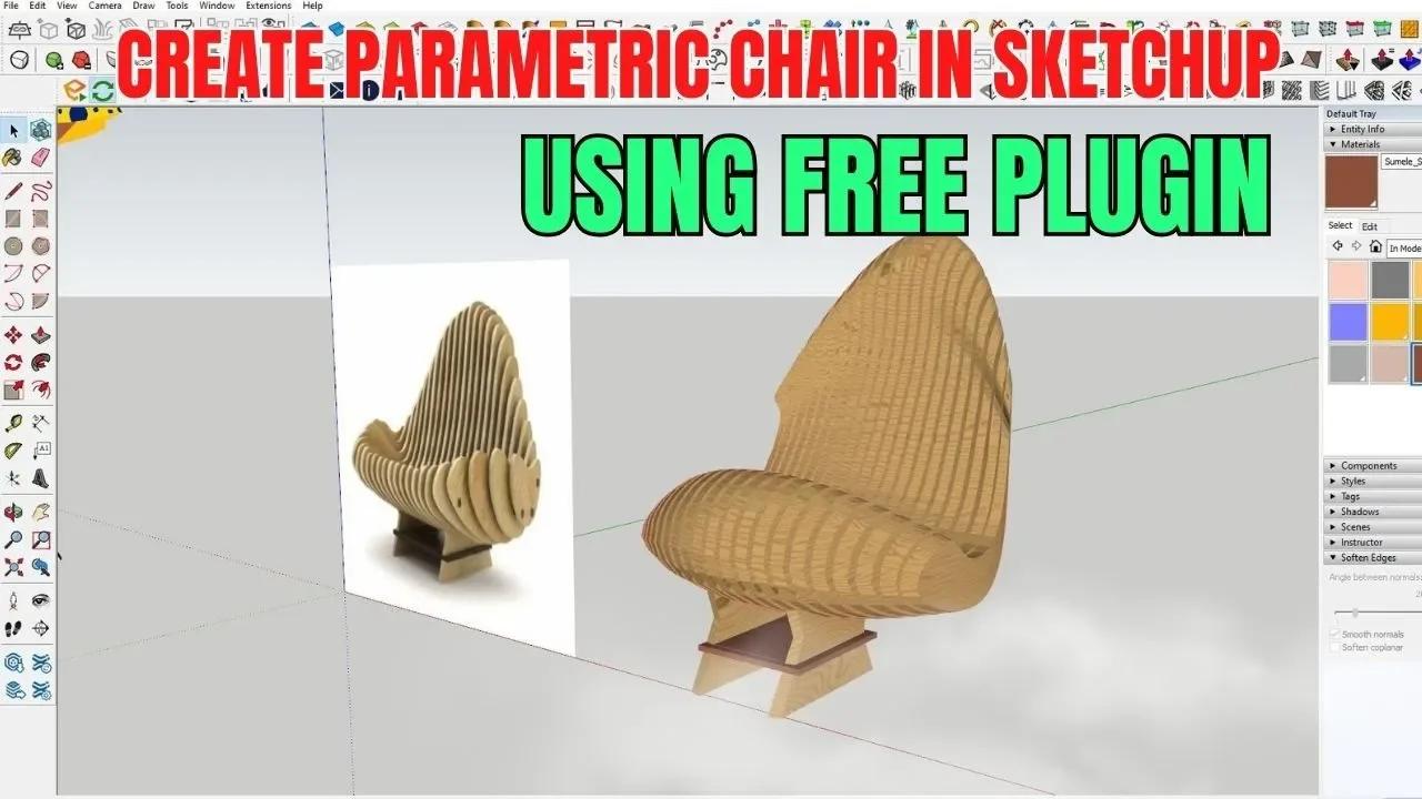 Sketchup Tutorial Create Parametric Chair In Sketchup Free Useful Plugin