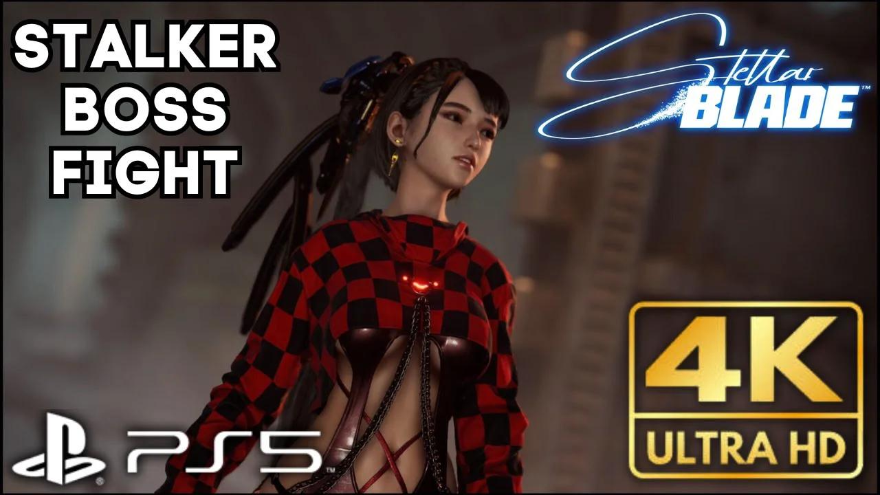 Stellar Blade Stalker Boss Fight | Boss Challenge Gameplay | PS5 | 4K ...