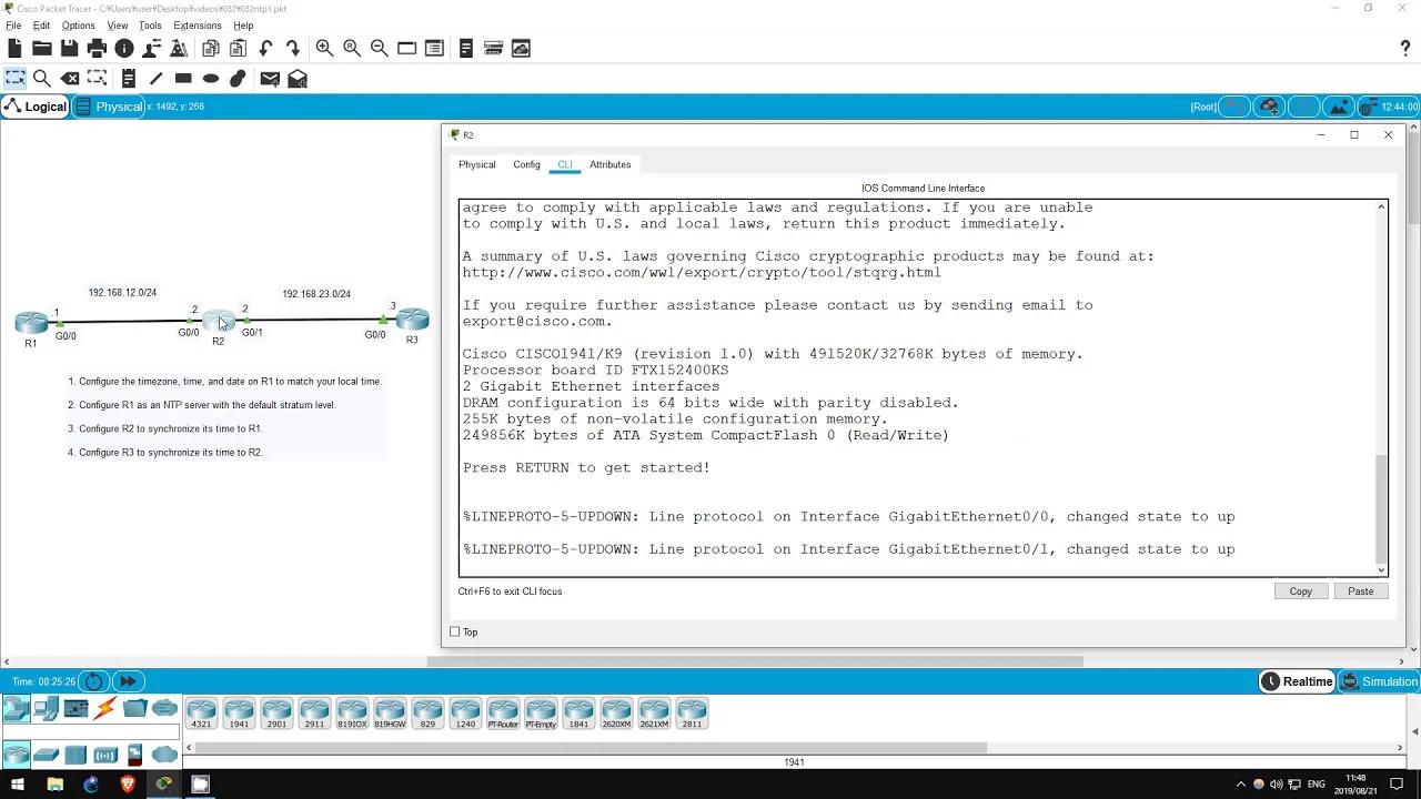 FREE CCNA Lab 032: NTP (Network Time Protocol Part 1) - ICND1