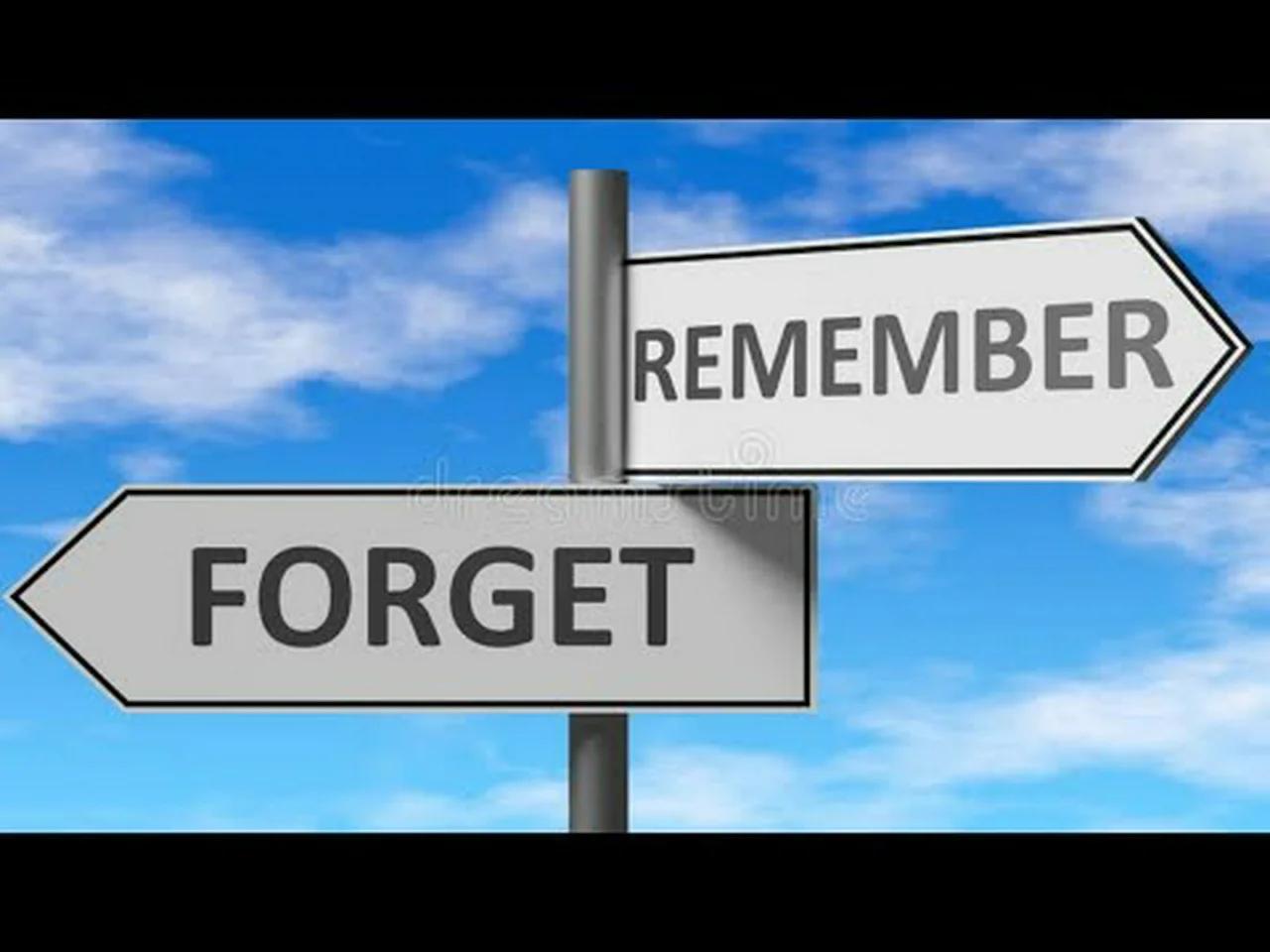 Forgetting and Remembering