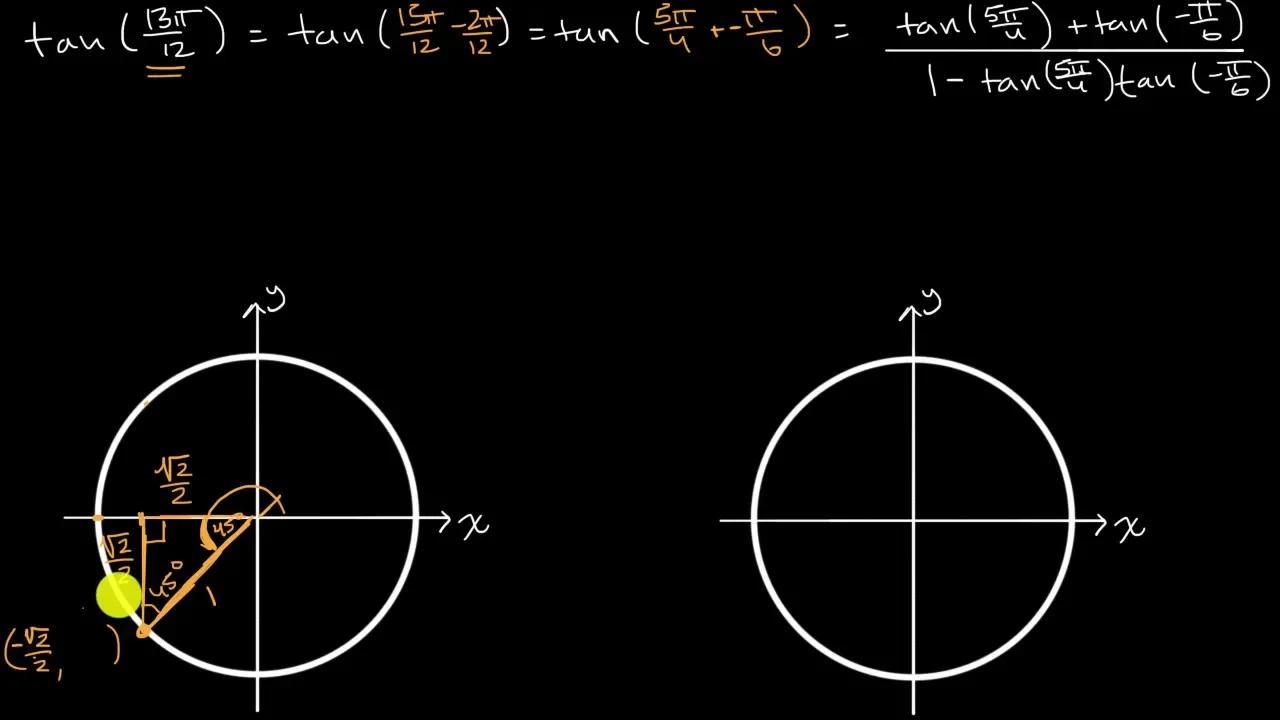 Using the tangent angle addition identity | Trigonometry | Precalculus ...
