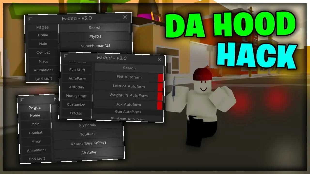 BEST ROBLOX Da Hood Script GUI Hack | INFINITE CASH, Kill All, Auto ...