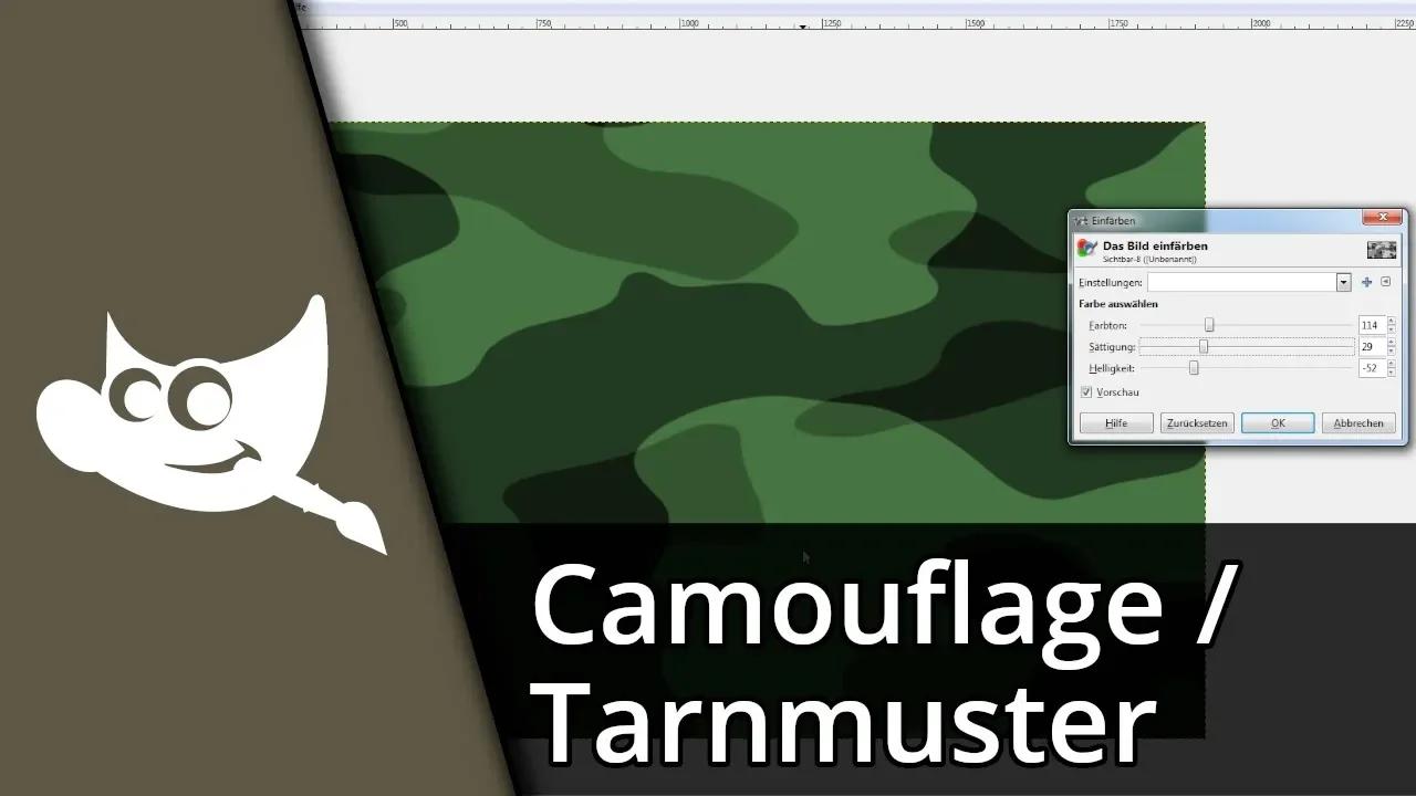 Gimp Camouflage erstellen | Gimp Tarnmuster Tutorial