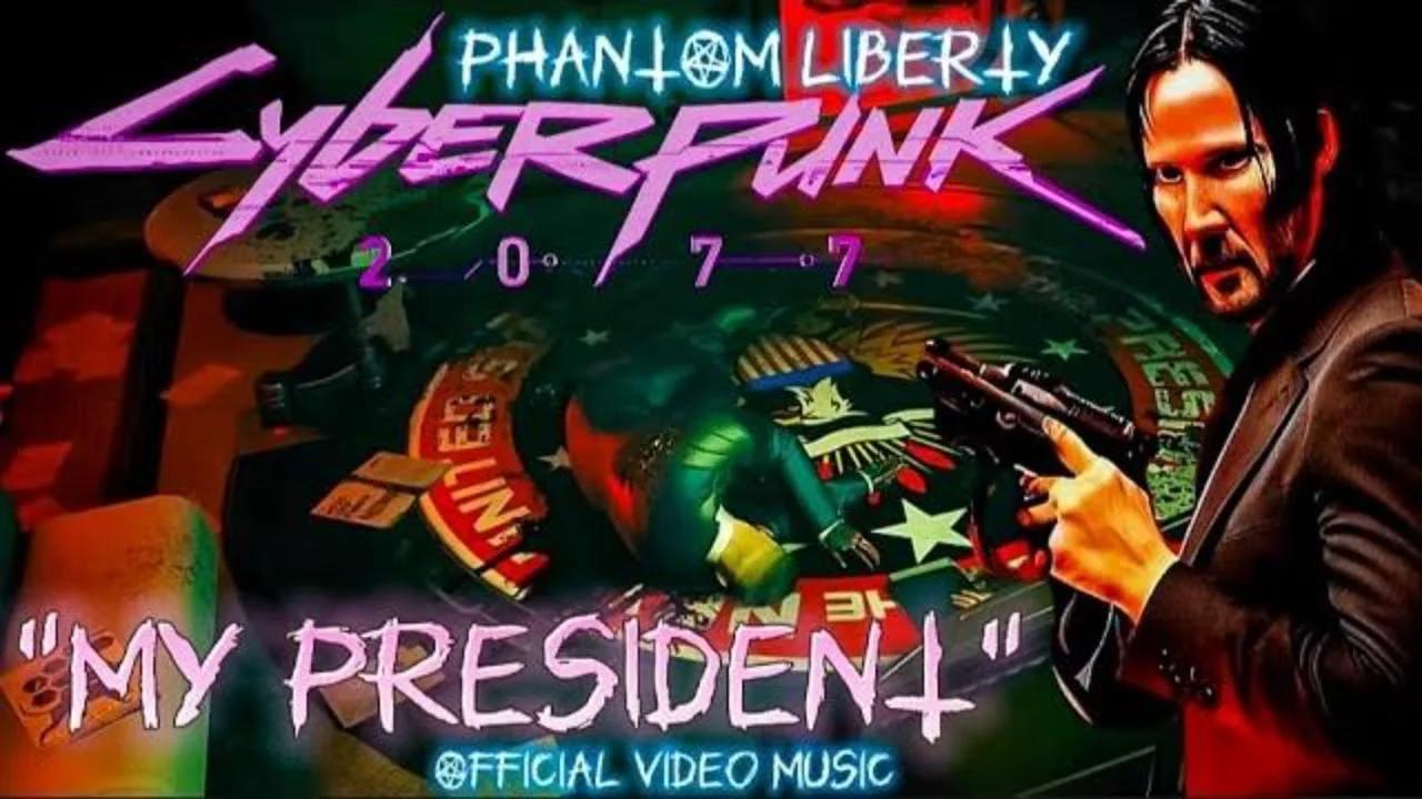 Cyberpunk 2077 PHANTOM Liberty My PRESIDENT music video by AI