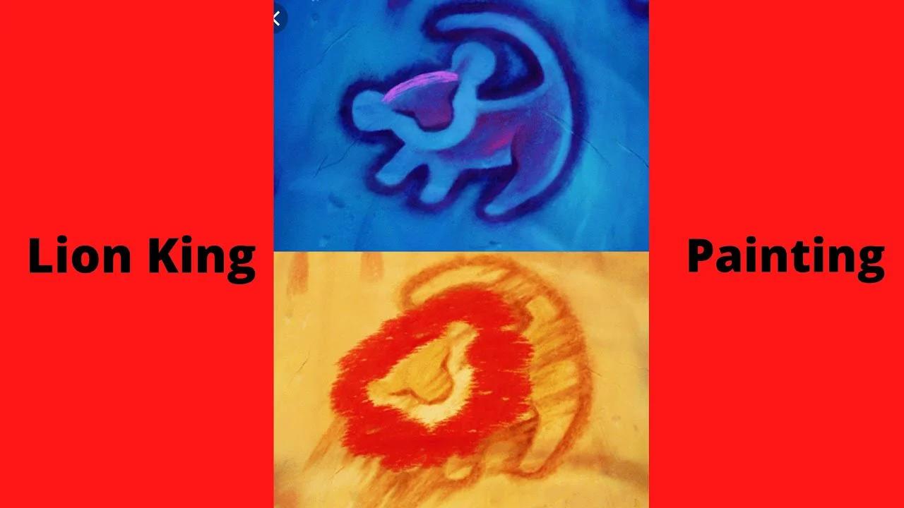 How To Paint Lion King Simba - Art Tutorial