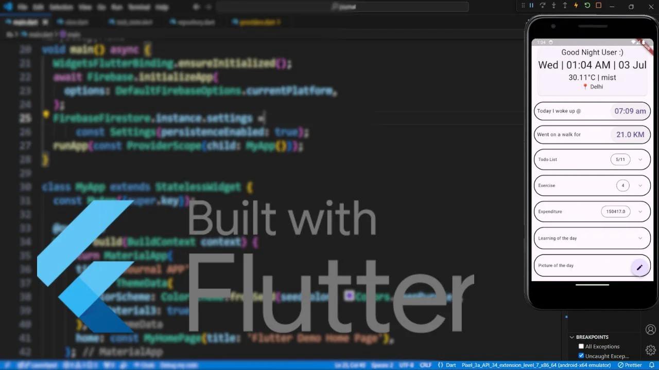 🔴 LIVE - Building FLUTTER Application as a Beginner | Episode 7