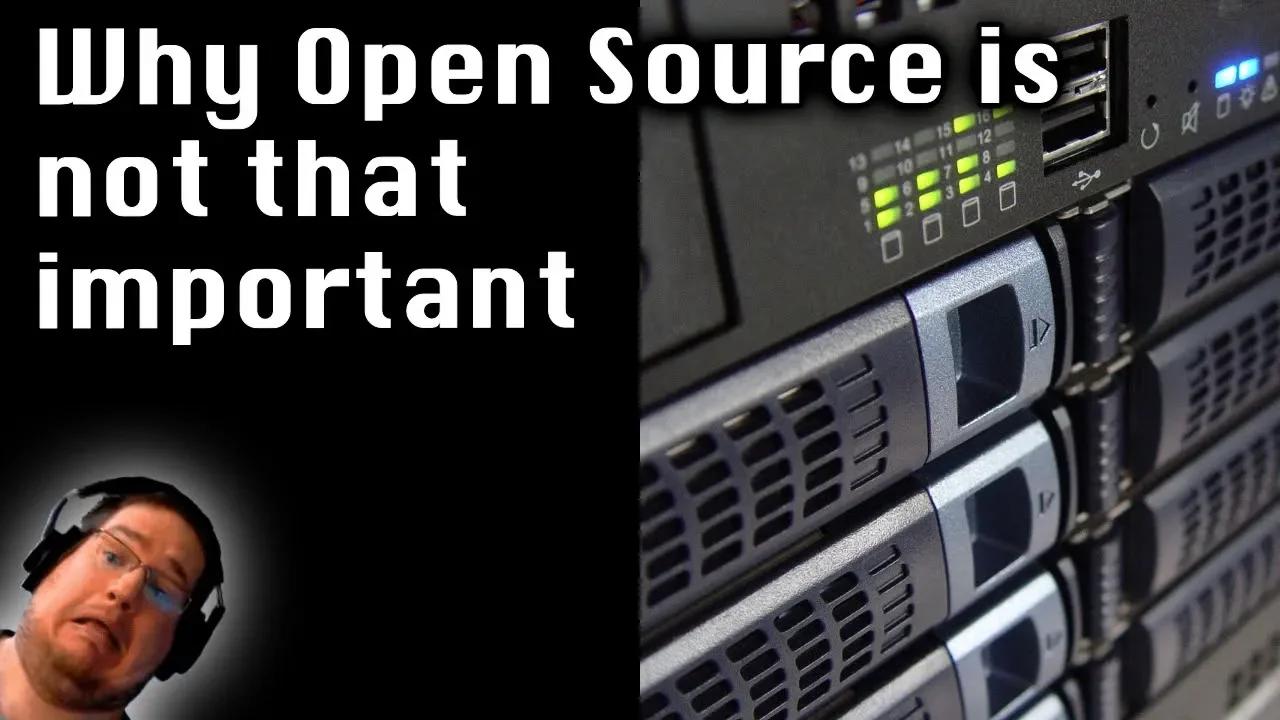 Why open source are not that important (servers and IT)