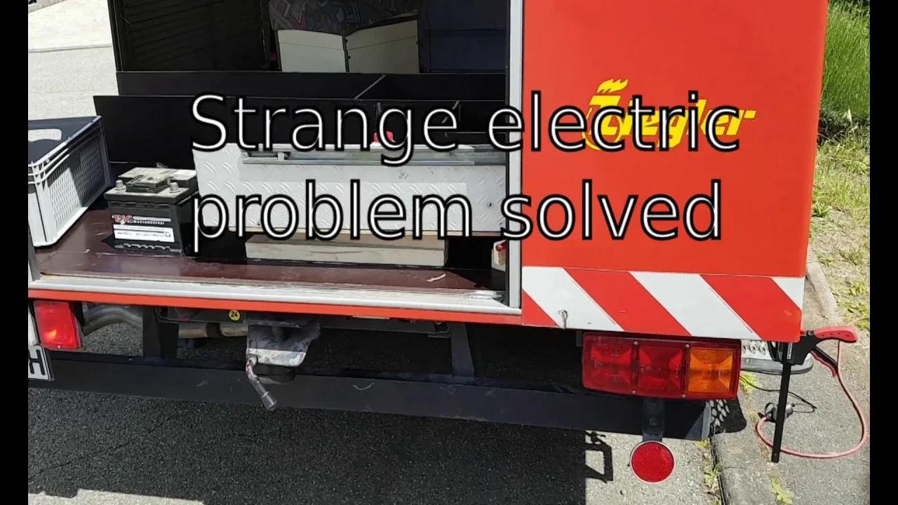 Strange electrical problem on the camper fire truck Mercedes 814 self build
