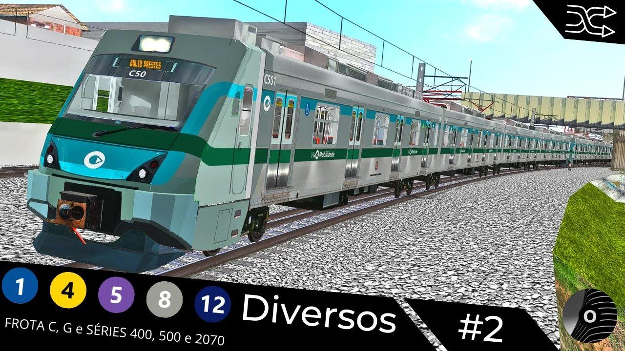 OpenBVE - TRENS DIVERSOS nas LINHAS 1, 4, 5, 8 e 12!