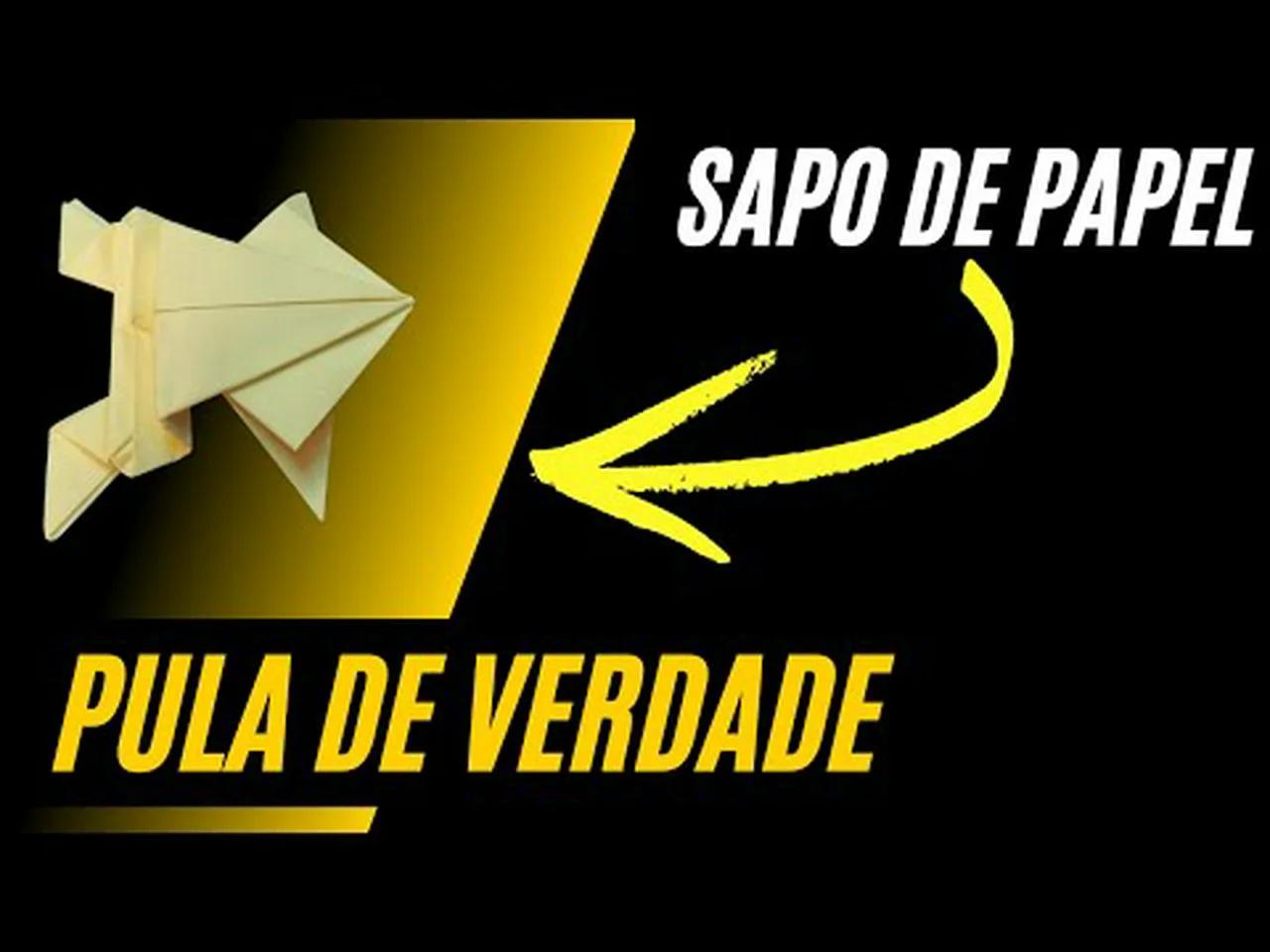[PASSO-A-PASSO] ORIGAMI- Como fazer um sapo de papel-Folha A4. Toy paper frog