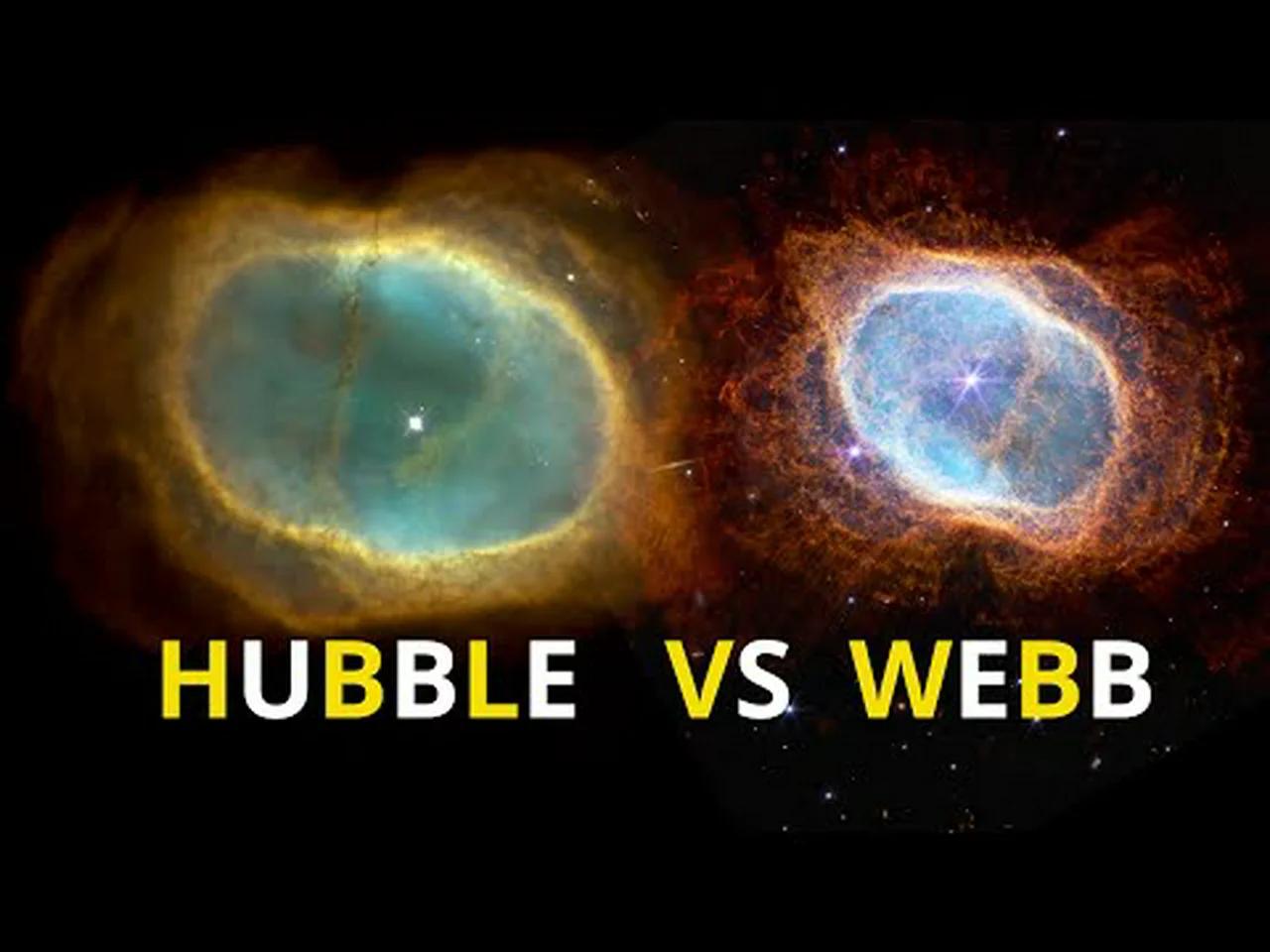 HUBBLE VS JAMES WEBB IMAGES