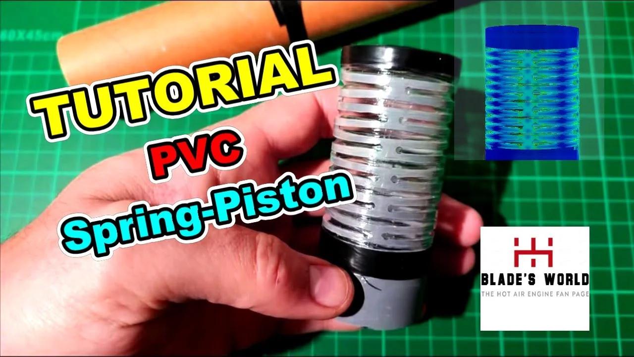 How to make a PVC pipe spring-piston? / Tutorial for hot air engines 2021