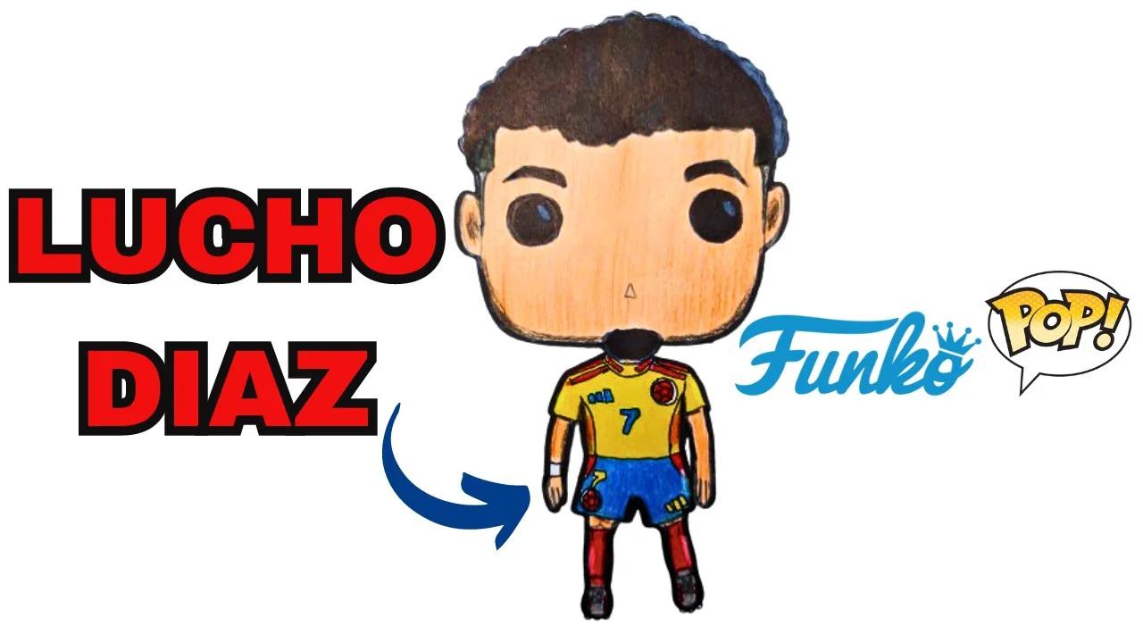 Como DIBUJAR a LUIS DIAZ Funko Pop (Lucho Diaz) How to DRAW LUIS DIAZ ...