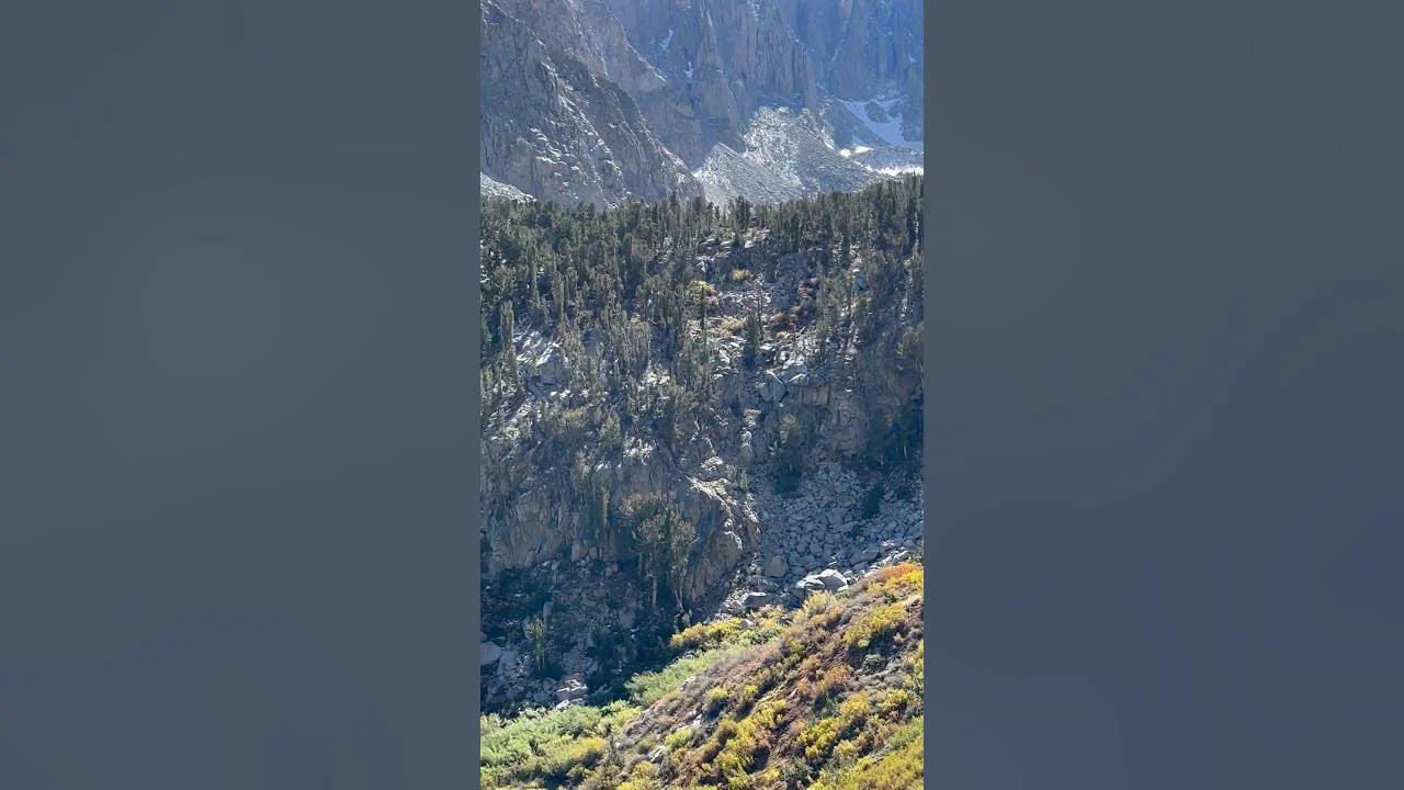 Little Pothole Lake, a Waterfall, & Peaks in the Eastern Sierra Nevada ...