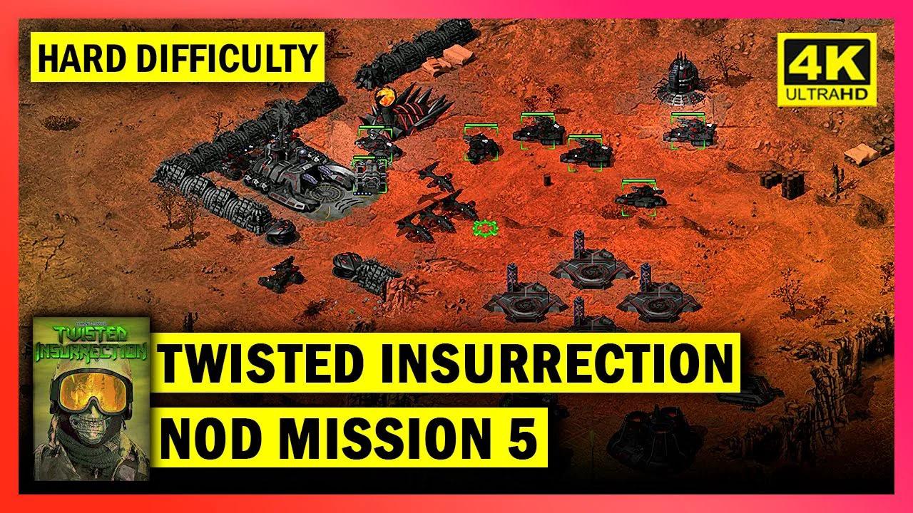 C&C TWISTED INSURRECTION - NOD MISSION 5 SEA OF SAND - HARD DIFFICULTY - 4K