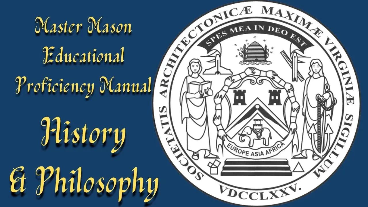 History And Philosophy: Master Mason Masonic Proficiency Manual Grand ...