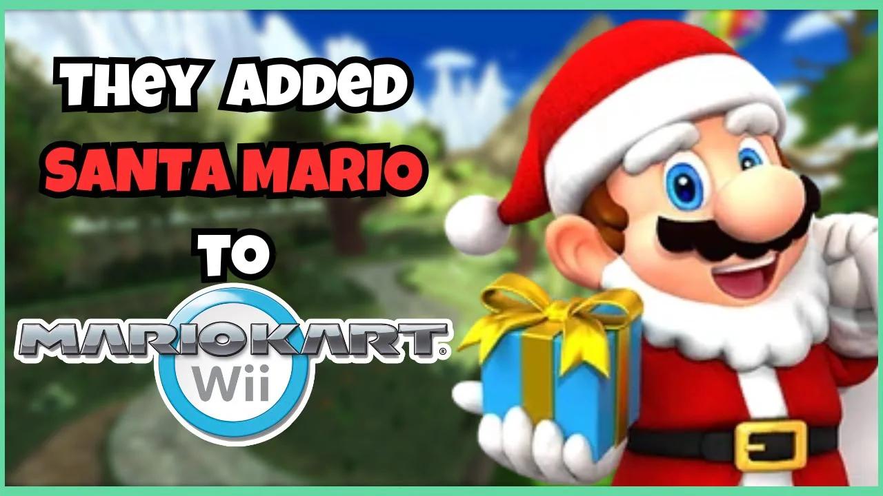 They Added Santa Mario To Mario Kart Wii