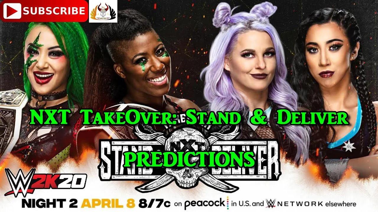 WWE NXT TakeOver Stand & Deliver NXT Women’s Tag Team Championship Shotzi Blackheart & Ember Moon vs