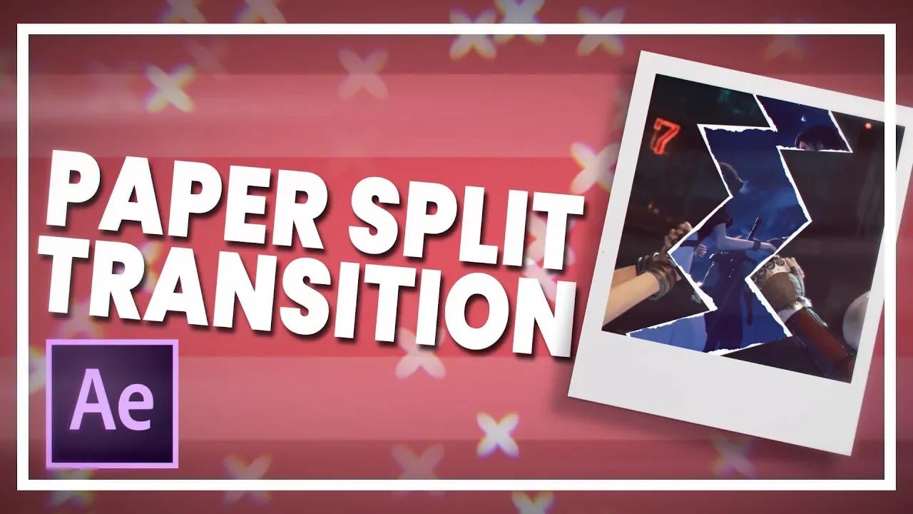 Paper Split Transition (No Plugins) || After Effects [Tutorial]