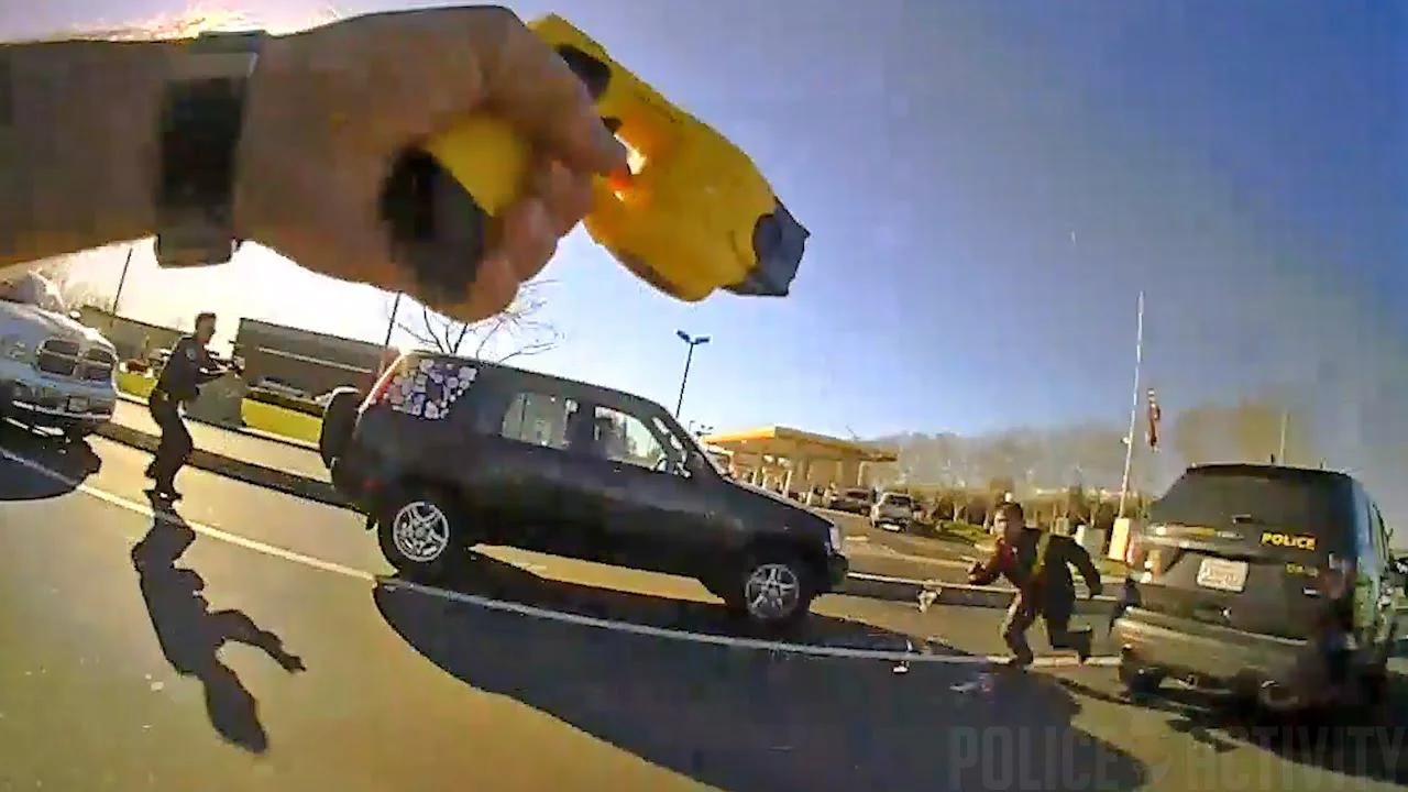 Man Gets Shot After He Charges At Officers With a Gun and Knife