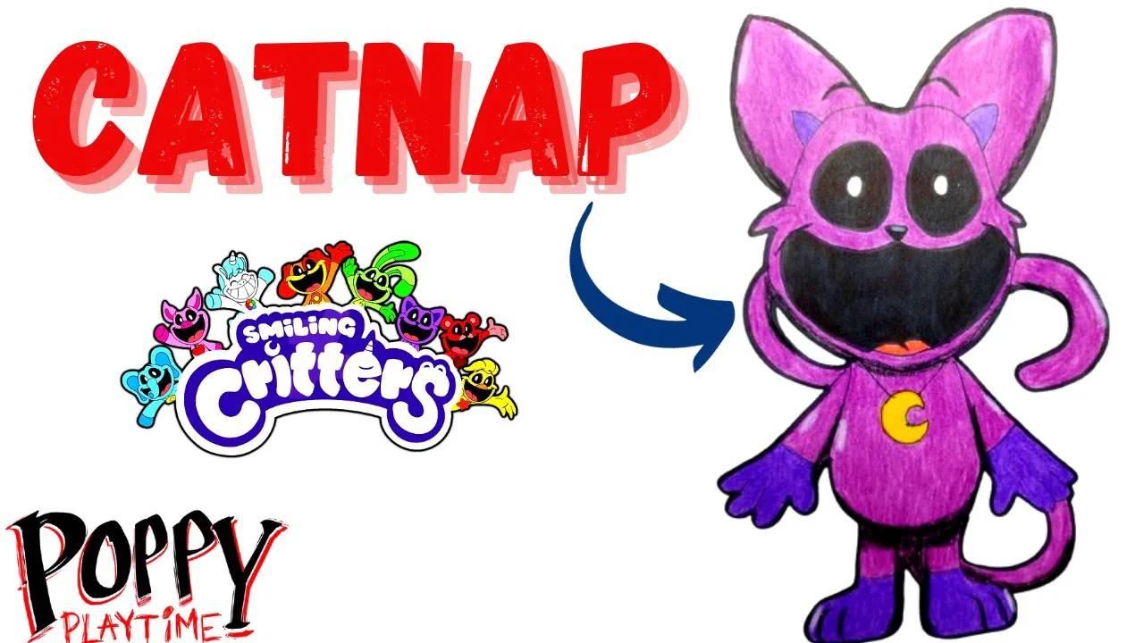 Cómo DIBUJAR a😾CATNAP de los SMILING CRITTERS de POPPY PLAYTIME 3 / How ...