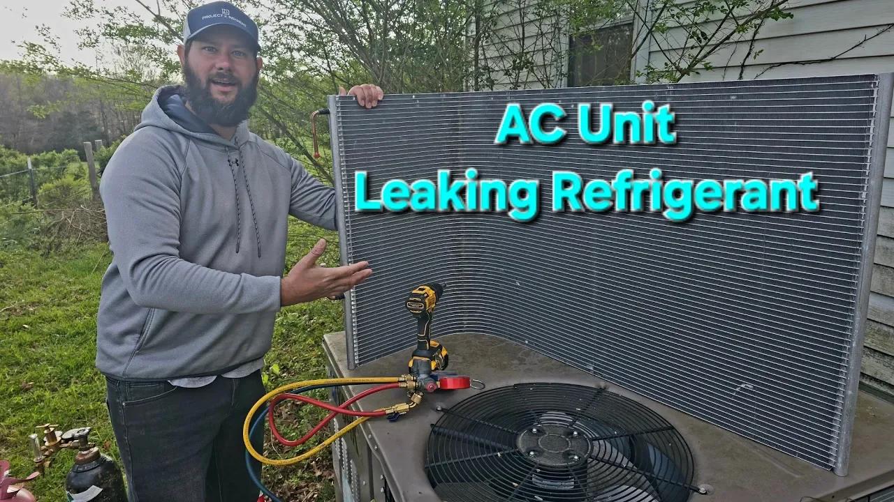 How To Replace The Ac Units Leaking Condenser Coil