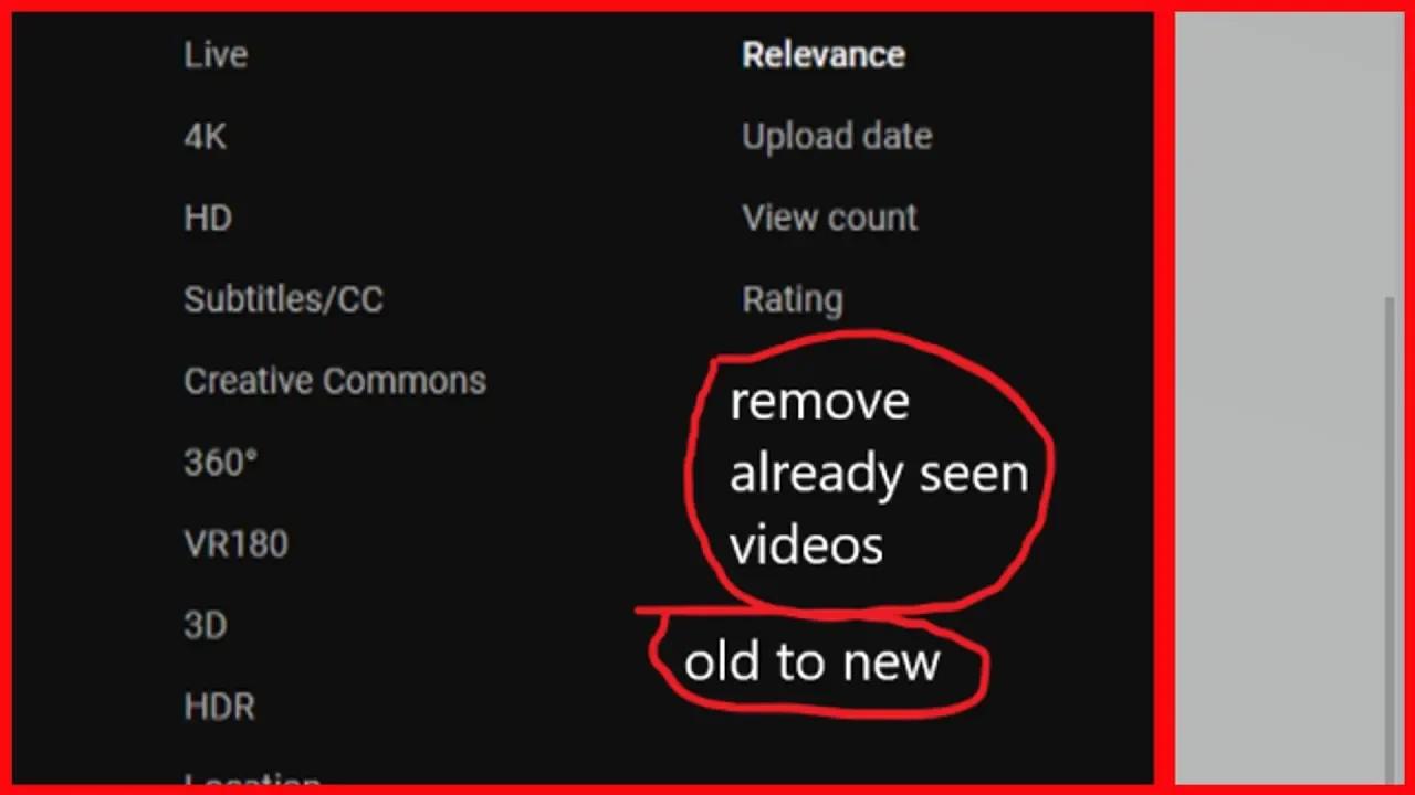 YouTube needs a new sorting button